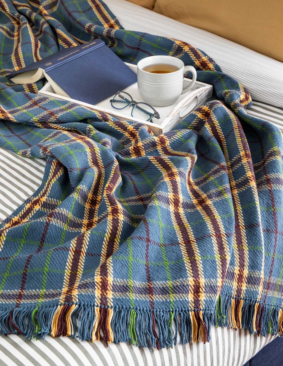 Plaid About You Throw | Project PDF + WIFs | Handwoven Library